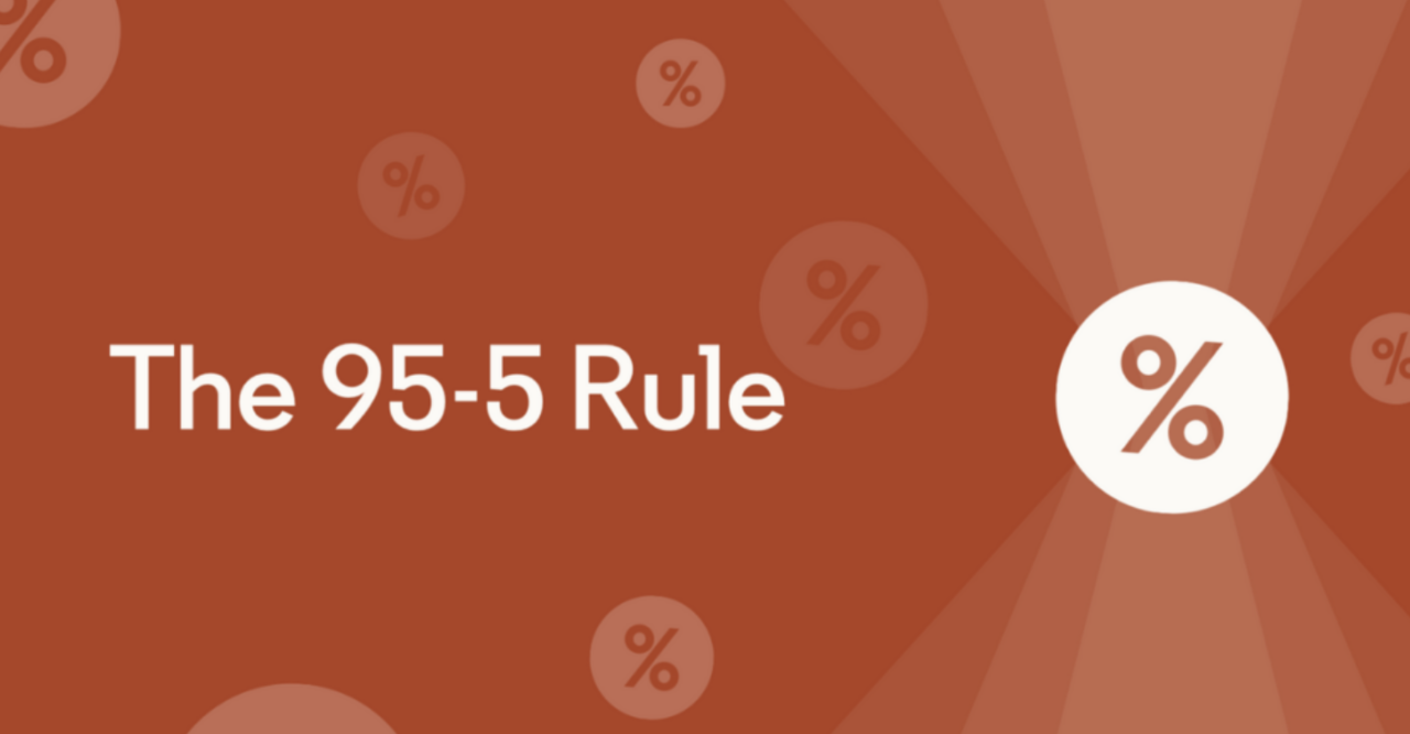 The 95-5 rule! Answering the what & why The 95-5 rule! Answering the what & why