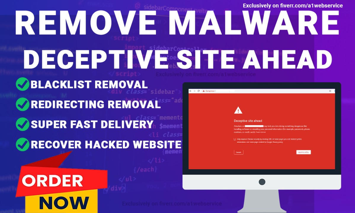 I will remove malware and deceptive site ahead red warning I will remove malware and deceptive site ahead red warning