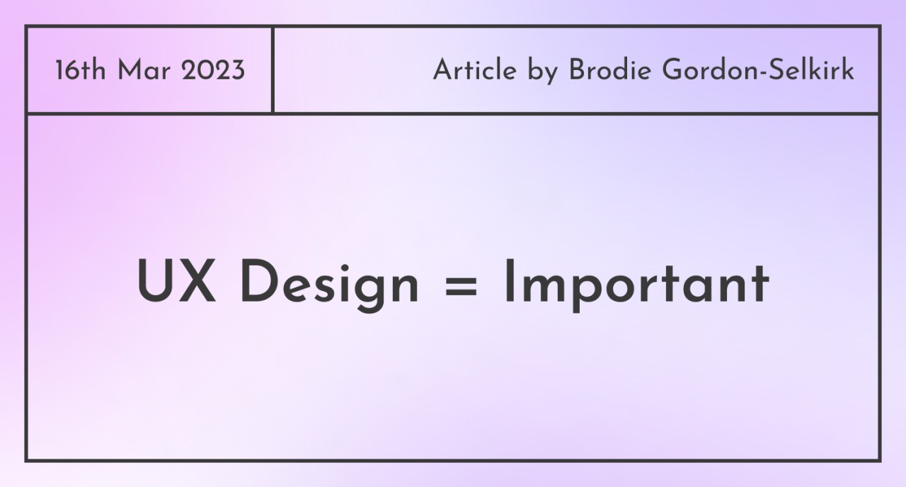 The Importance of UX Design The Importance of UX Design