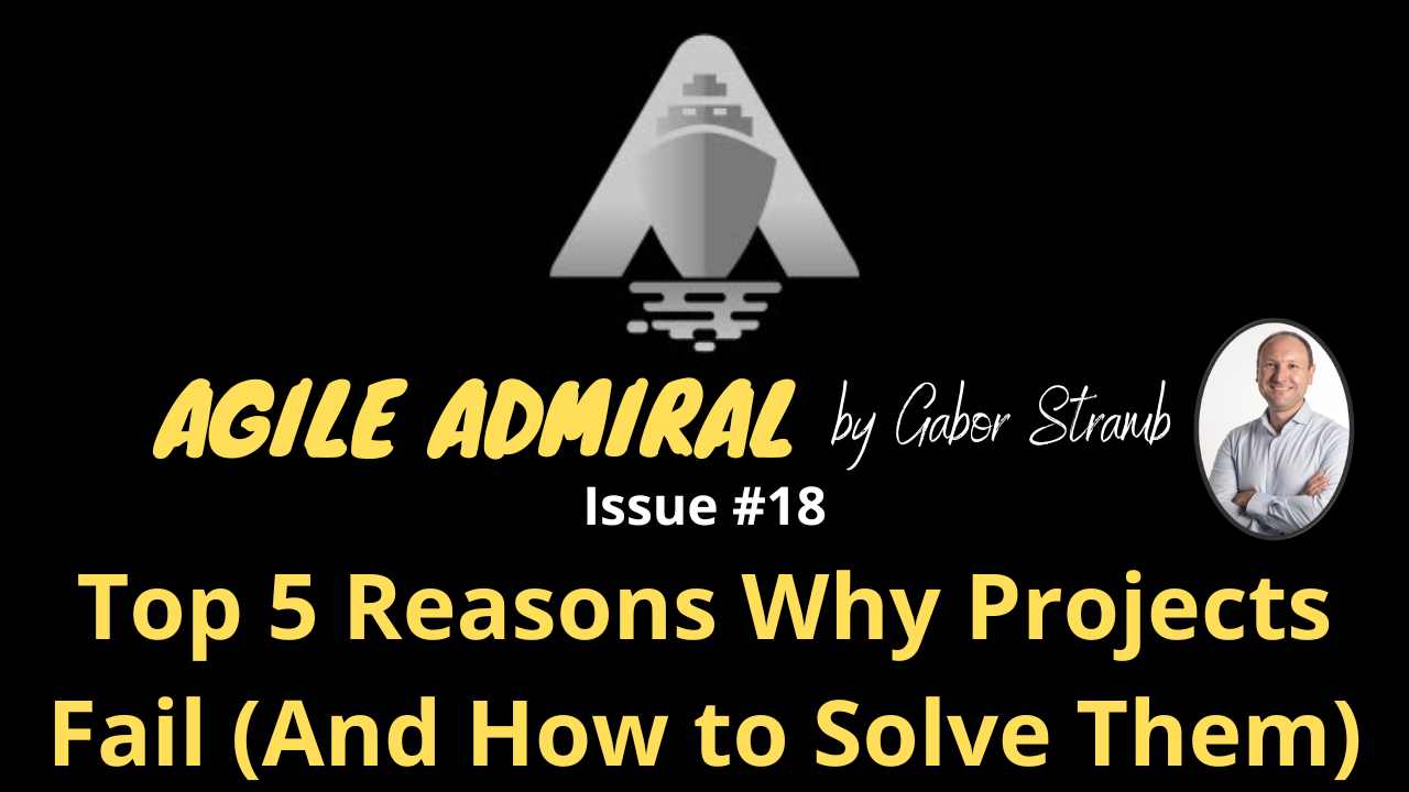 Issue #19 - Top 5 REasons Why Projects Fail Issue #19 - Top 5 REasons Why Projects Fail