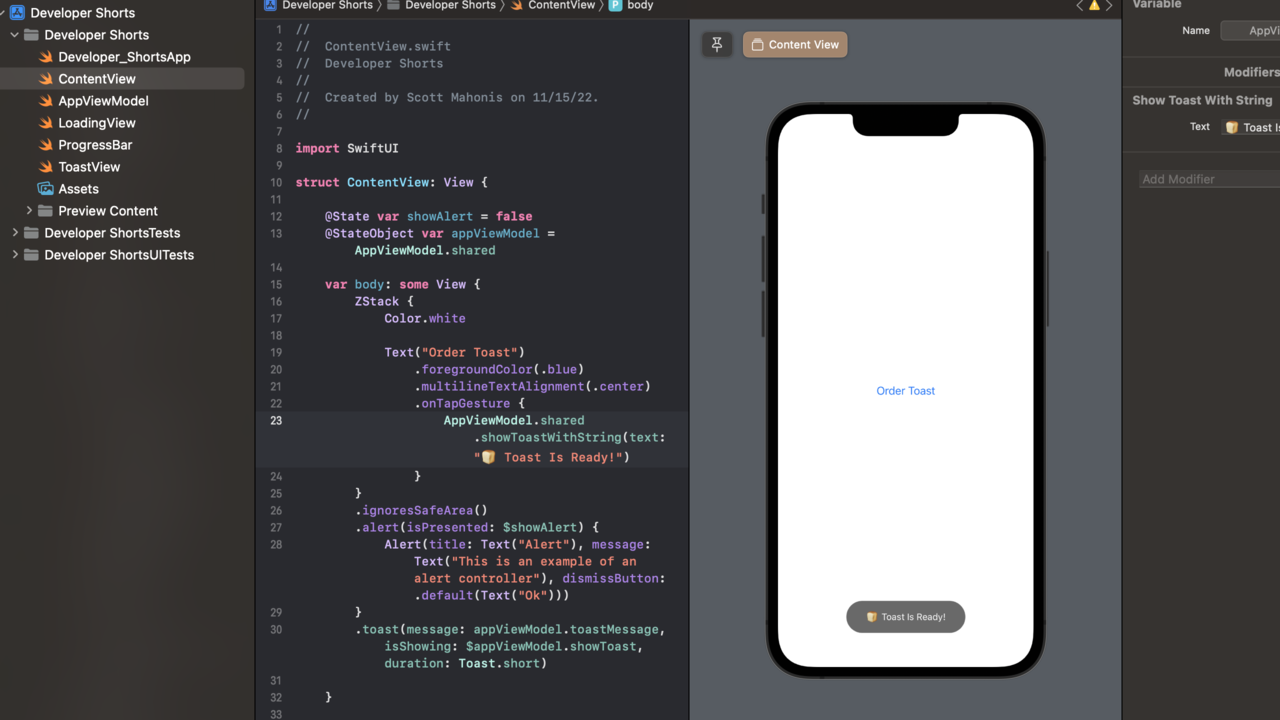 How to make a Toast View for SwiftUI How to make a Toast View for SwiftUI