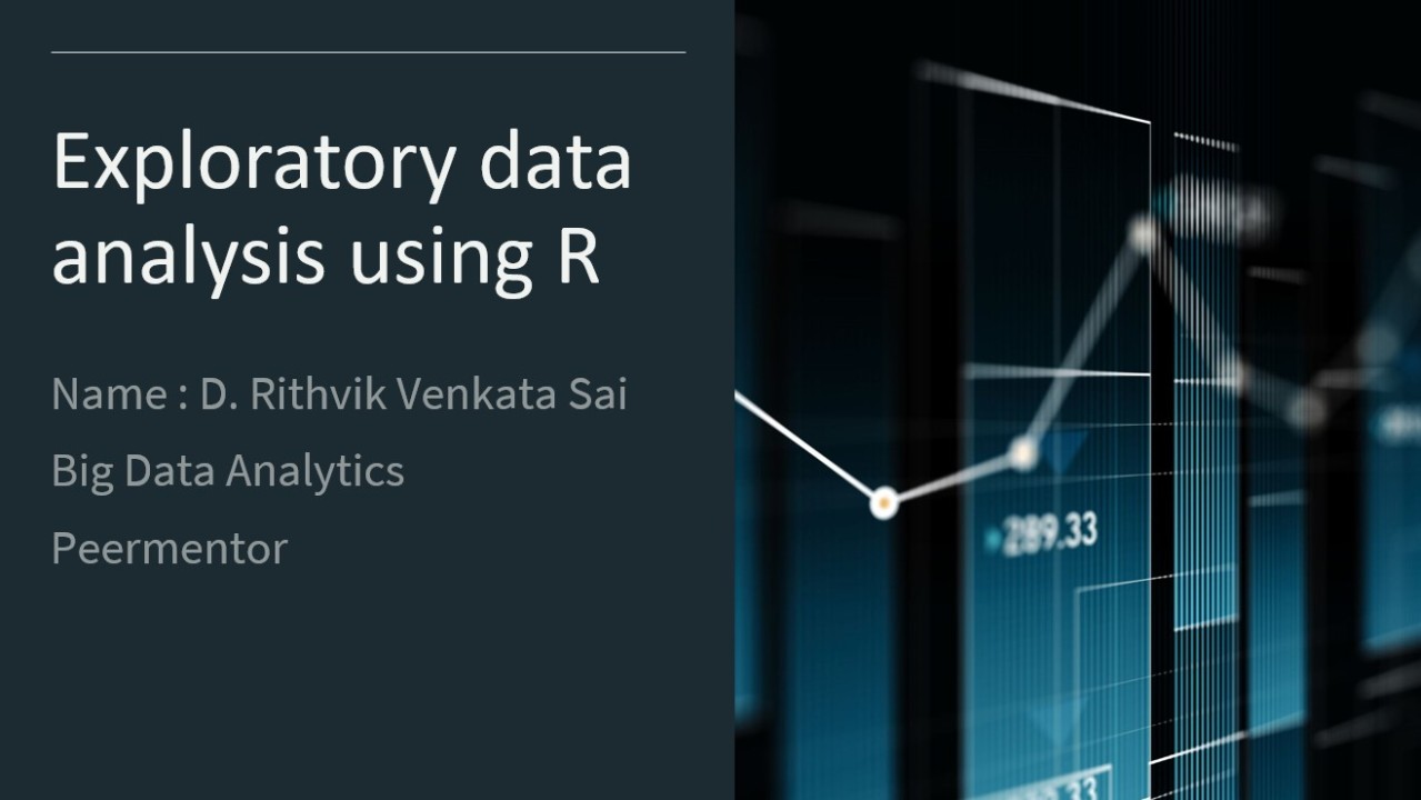 Exploratory data analysis using R Exploratory data analysis using R
