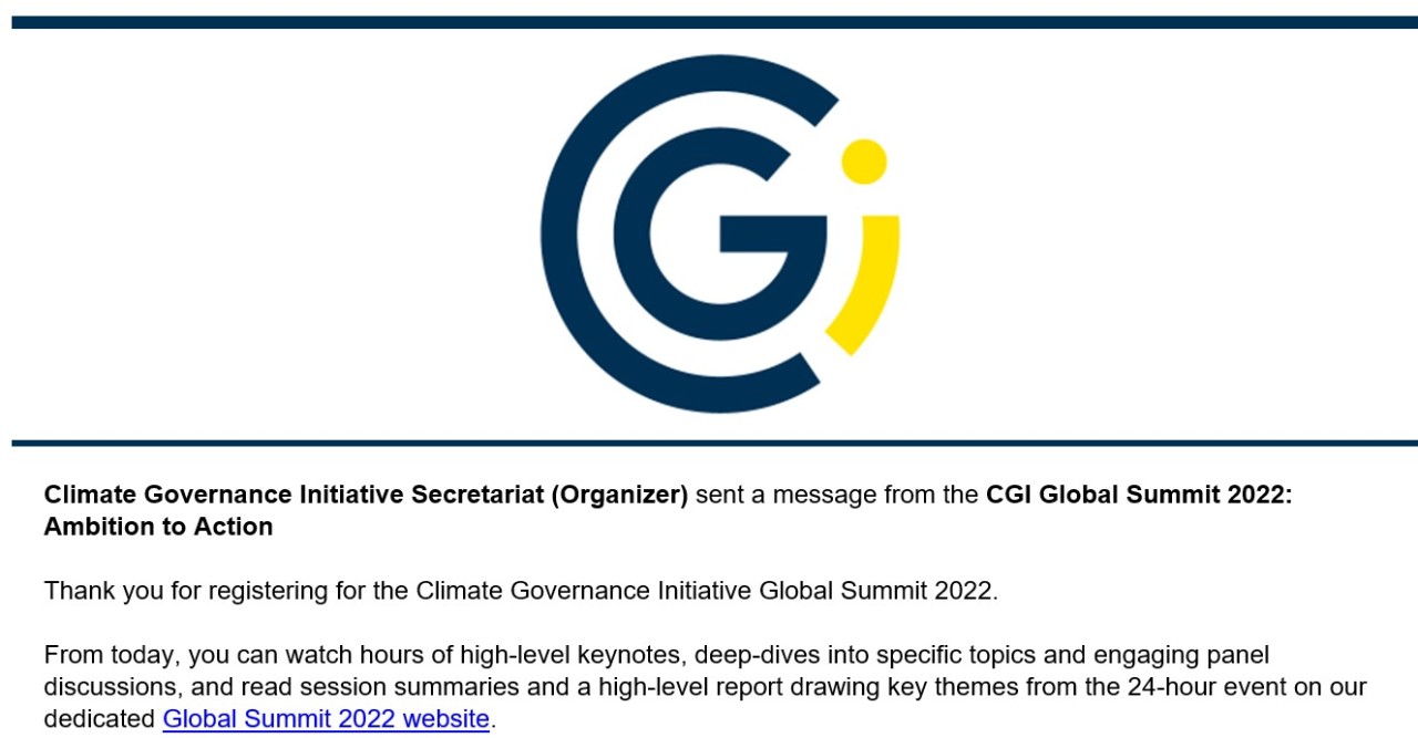 Climate Governance Initiative: recordings from the Global Summit Climate Governance Initiative: recordings from the Global Summit