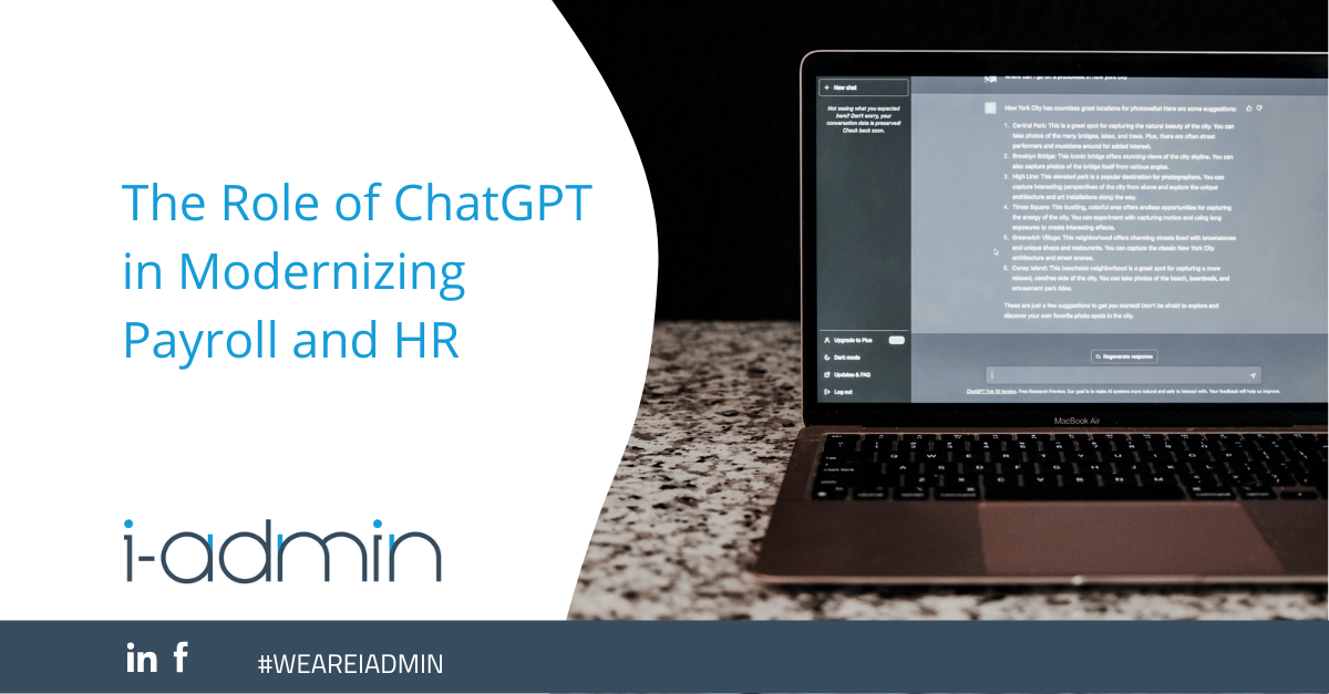 The Role of ChatGPT in Modernizing Payroll and HR The Role of ChatGPT in Modernizing Payroll and HR