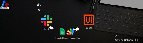 Streamlining UiPath and Slack Integration using Google Sheets and AppScript Streamlining UiPath and Slack Integration using Google Sheets and AppScript