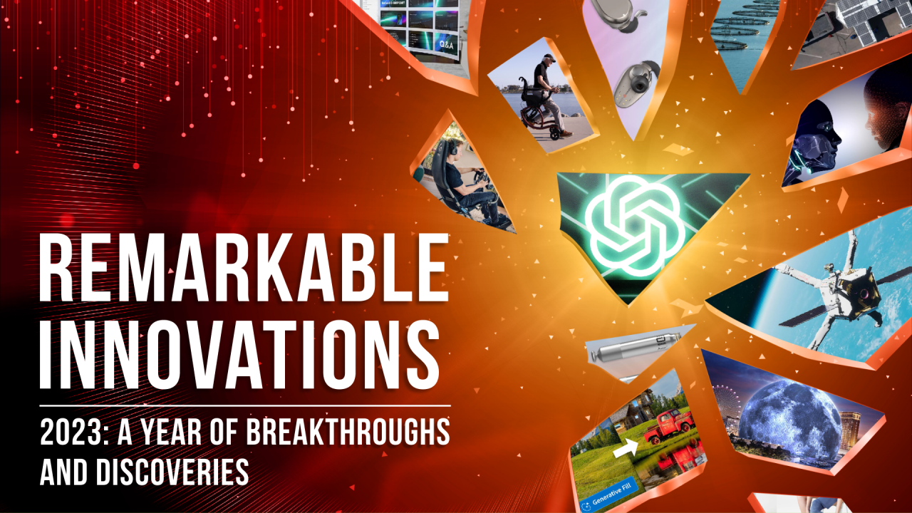 REMARKABLE INNOVATIONS: 2023- A YEAR OF BREAKTHROUGHS AND DISCOVERIES REMARKABLE INNOVATIONS: 2023- A YEAR OF BREAKTHROUGHS AND DISCOVERIES
