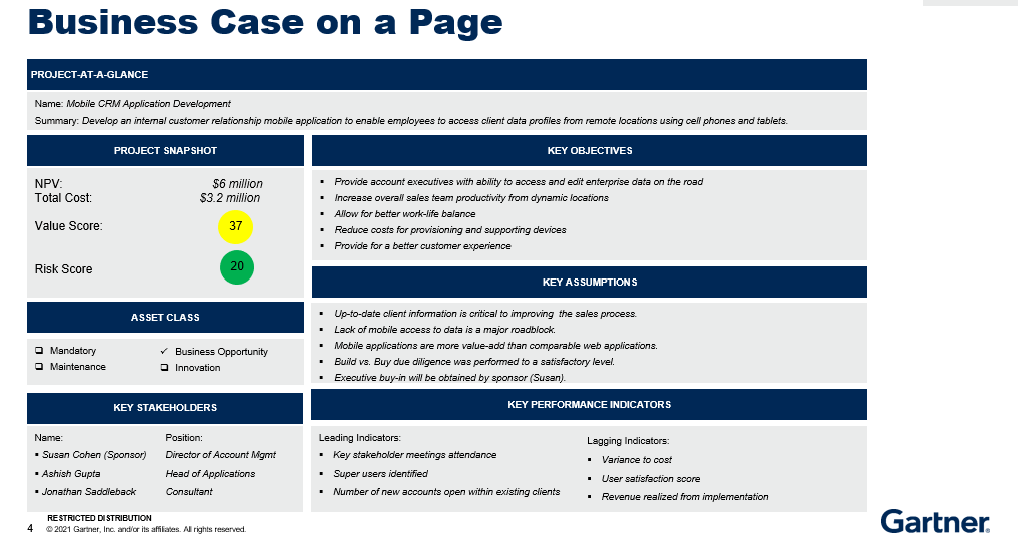 An Effective (and Complete) Business Case Template An Effective (and Complete) Business Case Template