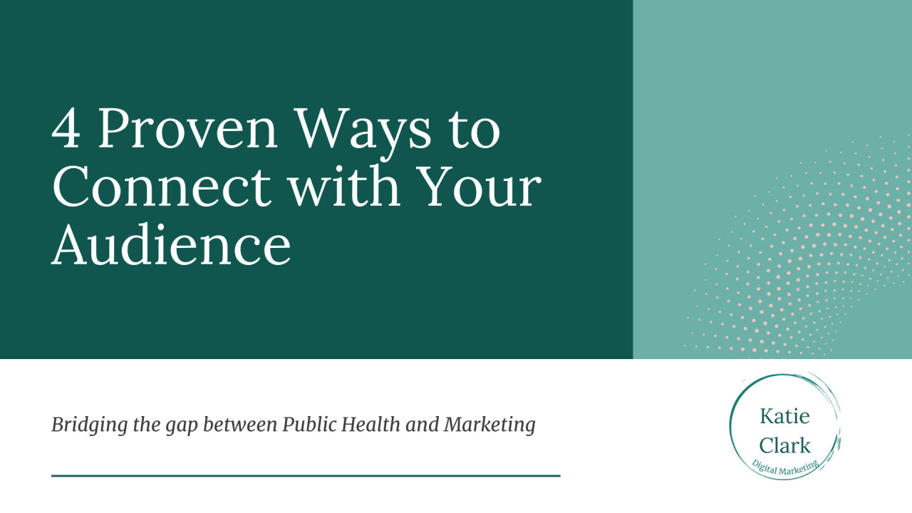 4 Proven Ways to Connect with Your Audience 4 Proven Ways to Connect with Your Audience