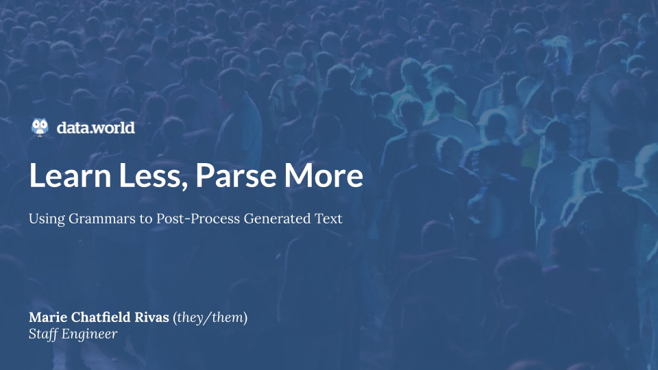 Learn Less, Parse More Learn Less, Parse More