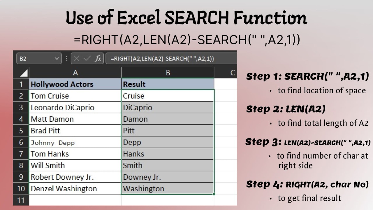 Advanced Use of Excel Search Function Advanced Use of Excel Search Function