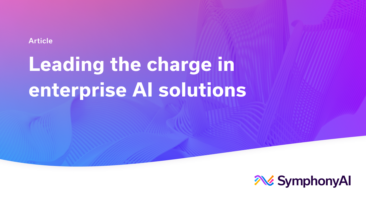 Leading the charge in enterprise AI solutions Leading the charge in enterprise AI solutions