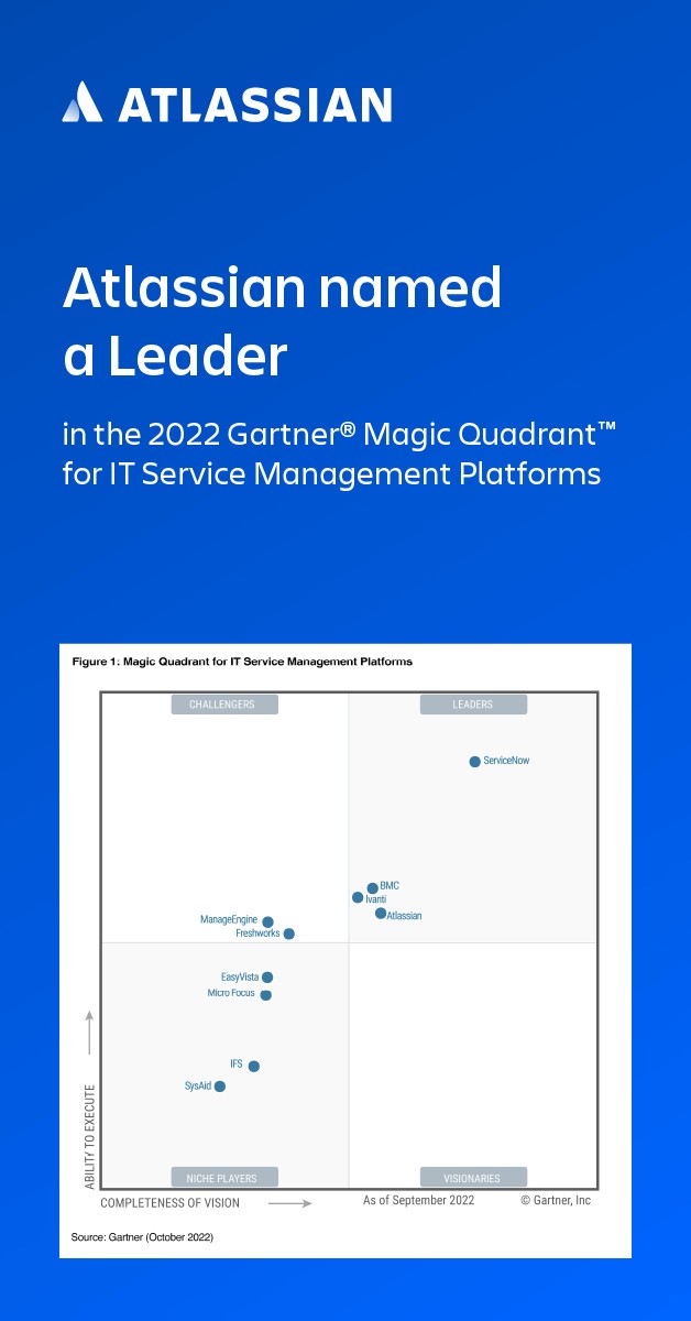 Atlassian on LinkedIn: Atlassian- A Leader in the Gartner® Magic ... Atlassian on LinkedIn: Atlassian- A Leader in the Gartner® Magic ...