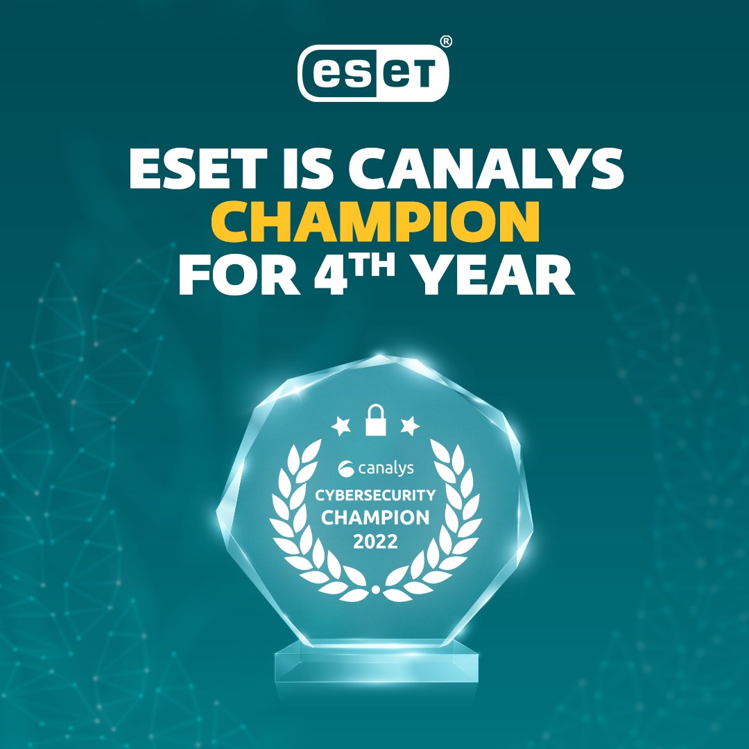 ESET on LinkedIn: ESET defends Champion status in Canalys Cybersecurity ... ESET on LinkedIn: ESET defends Champion status in Canalys Cybersecurity ...