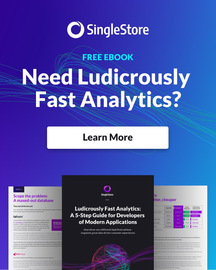 SingleStore on LinkedIn: A 5-Step Guide to Supercharging Your SaaS Apps SingleStore on LinkedIn: A 5-Step Guide to Supercharging Your SaaS Apps