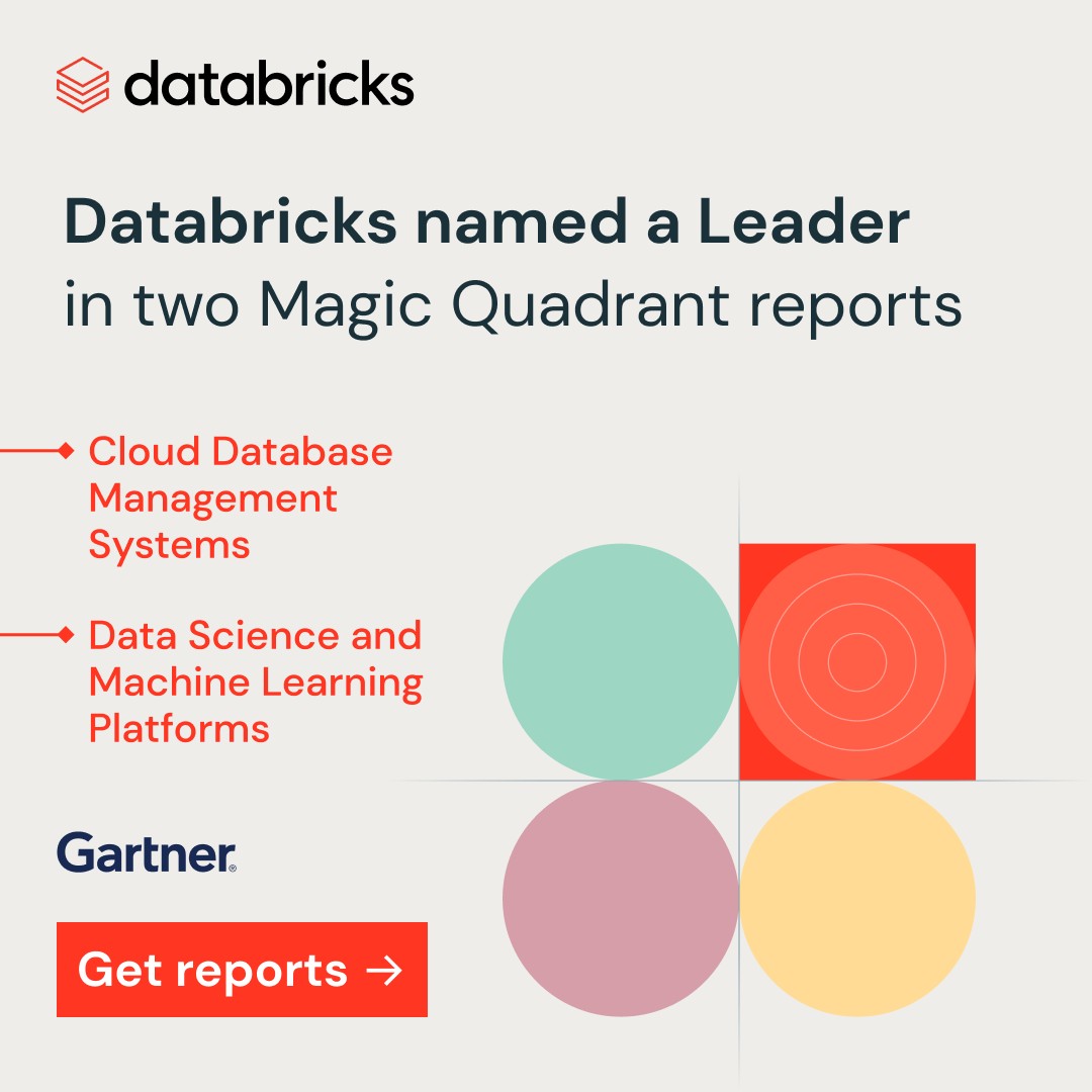 Databricks on LinkedIn: Databricks named leader by Gartner - Databricks Databricks on LinkedIn: Databricks named leader by Gartner - Databricks