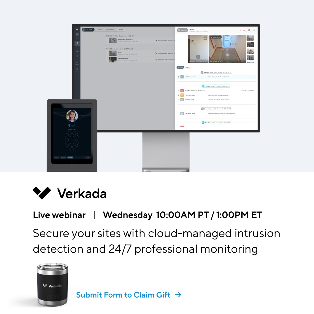 Verkada on LinkedIn: Intrusion / Alarm Webinar Verkada on LinkedIn: Intrusion / Alarm Webinar
