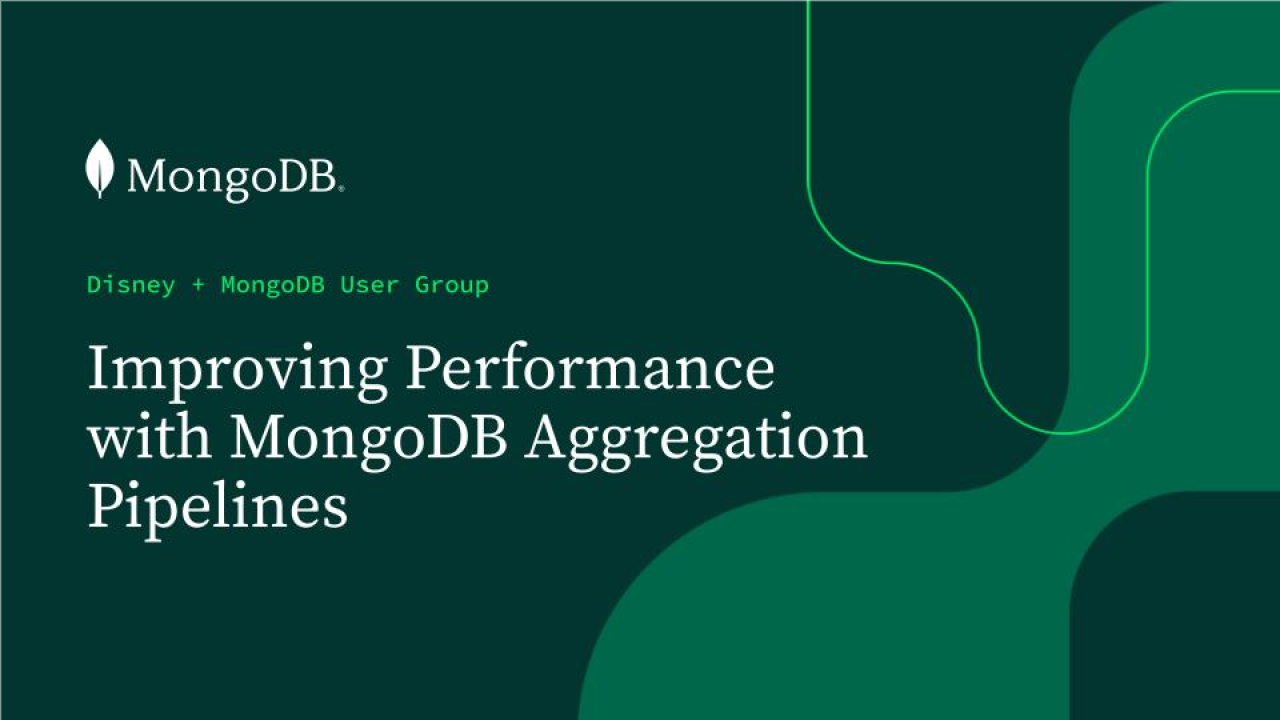 Improving Performance with MongoDB Aggregation Pipelines | LinkedIn Improving Performance with MongoDB Aggregation Pipelines | LinkedIn