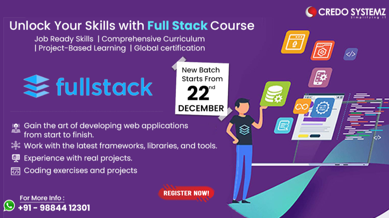 Fullstack training by Credo systemz- FREE EVENT | LinkedIn Fullstack training by Credo systemz- FREE EVENT | LinkedIn