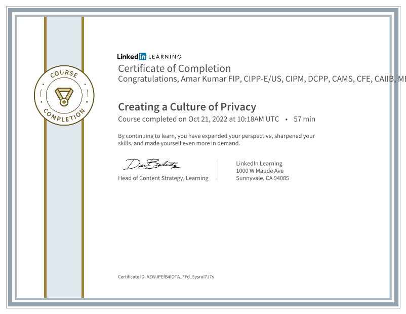 Amar Kumar Kakarlapudi on LinkedIn: Certificate of Completion Amar Kumar Kakarlapudi on LinkedIn: Certificate of Completion