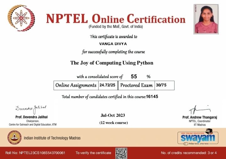 VANGA DIVYA on LinkedIn: #nptel #certification #learning # ... VANGA DIVYA on LinkedIn: #nptel #certification #learning # ...