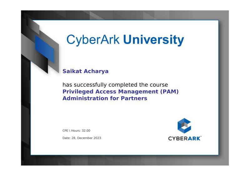 Saikat Acharya on LinkedIn: Happy to share my recent certification ... Saikat Acharya on LinkedIn: Happy to share my recent certification ...