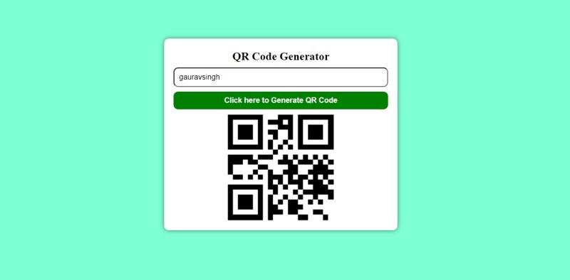 Gaurav Singh on LinkedIn: #html #css #javascript #qrcodegenerator # ... Gaurav Singh on LinkedIn: #html #css #javascript #qrcodegenerator # ...