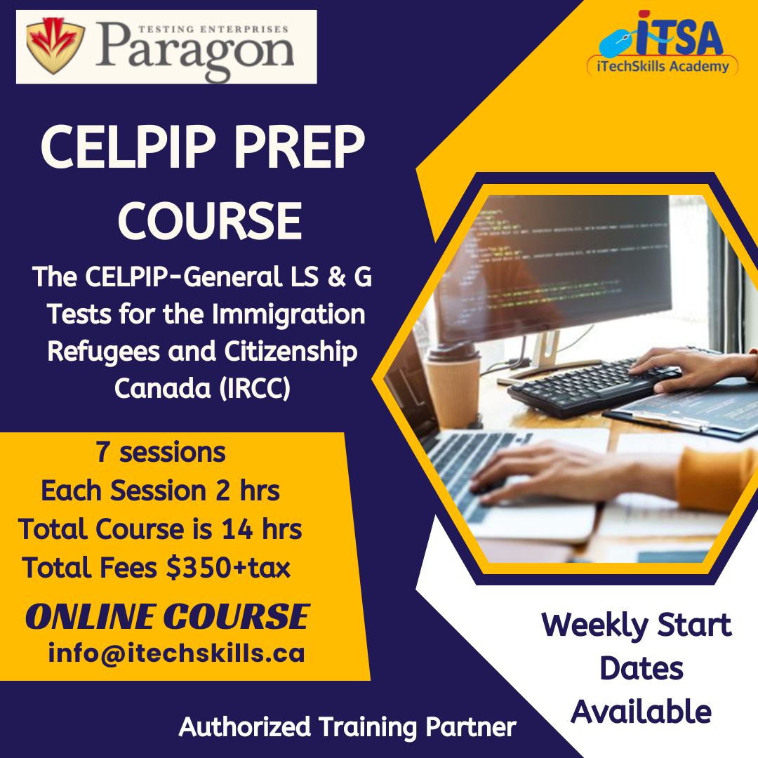 ITechSkills Academy on LinkedIn: #celpip #celpiptest #celpipprep # ... ITechSkills Academy on LinkedIn: #celpip #celpiptest #celpipprep # ...