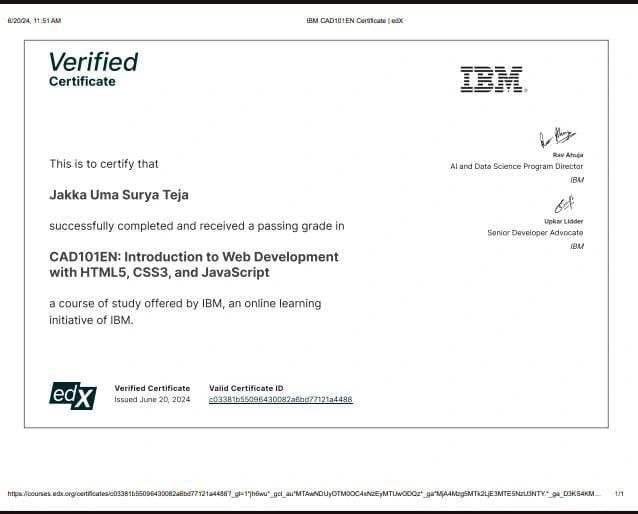 Surya Teja on LinkedIn: #edx #ibm #certificate #technology #learning # ... Surya Teja on LinkedIn: #edx #ibm #certificate #technology #learning # ...
