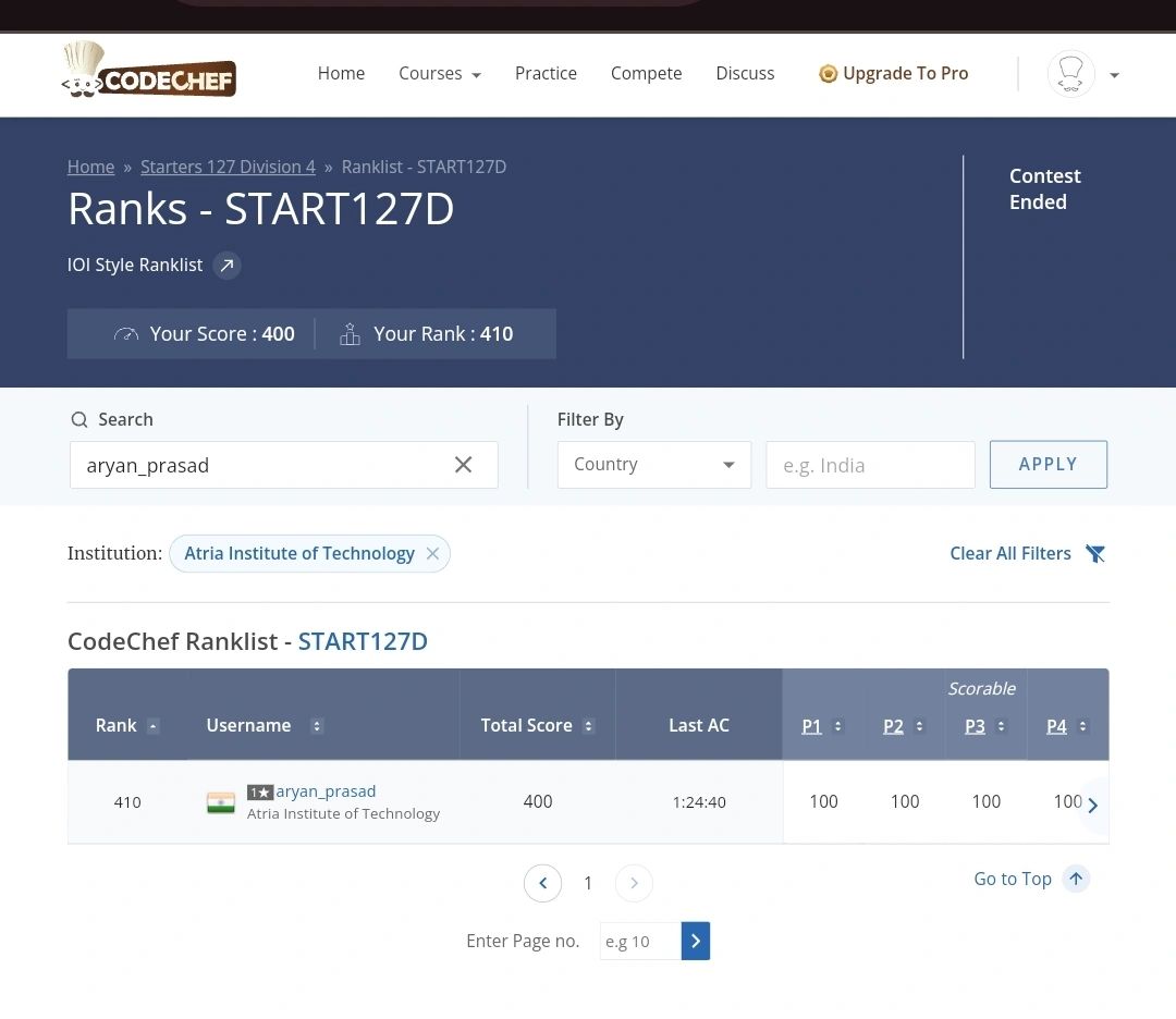 Aryan Prasad on LinkedIn: #codechef #codingchallenge #continuousimprovement Aryan Prasad on LinkedIn: #codechef #codingchallenge #continuousimprovement