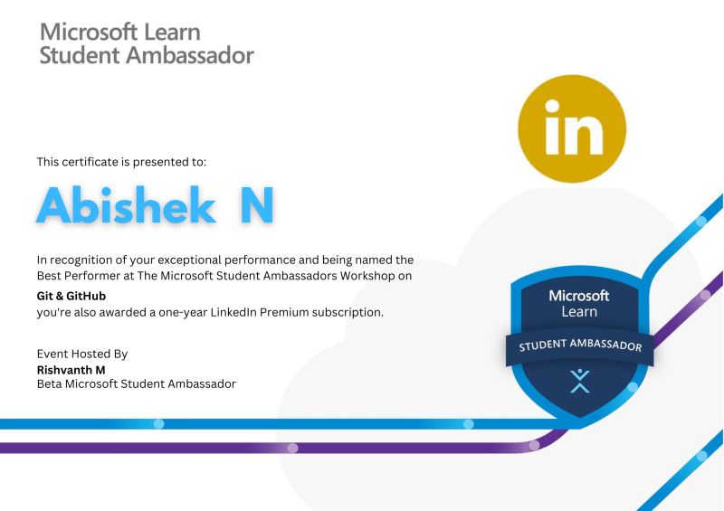 ABISHEK NESAMONY on LinkedIn: #git #github #oneyear #microsoft #git # ... ABISHEK NESAMONY on LinkedIn: #git #github #oneyear #microsoft #git # ...