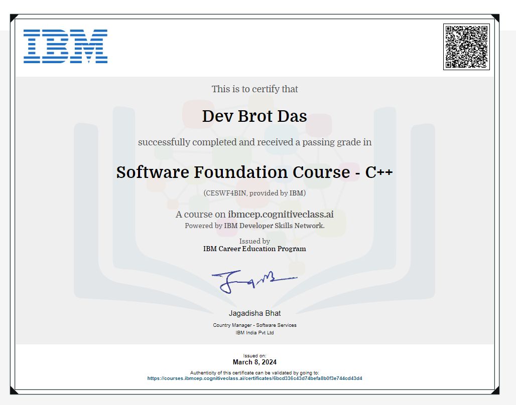 Dev Brot Das on LinkedIn: #cplusplus #softwaredevelopment # ... Dev Brot Das on LinkedIn: #cplusplus #softwaredevelopment # ...