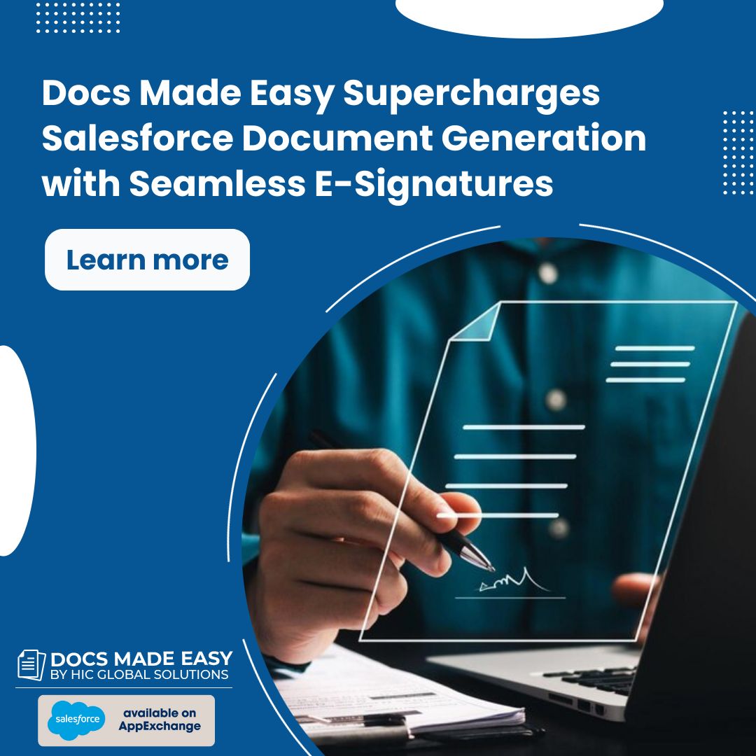 Docs Made Easy on LinkedIn: #salesforce #document #generation #tool # ... Docs Made Easy on LinkedIn: #salesforce #document #generation #tool # ...