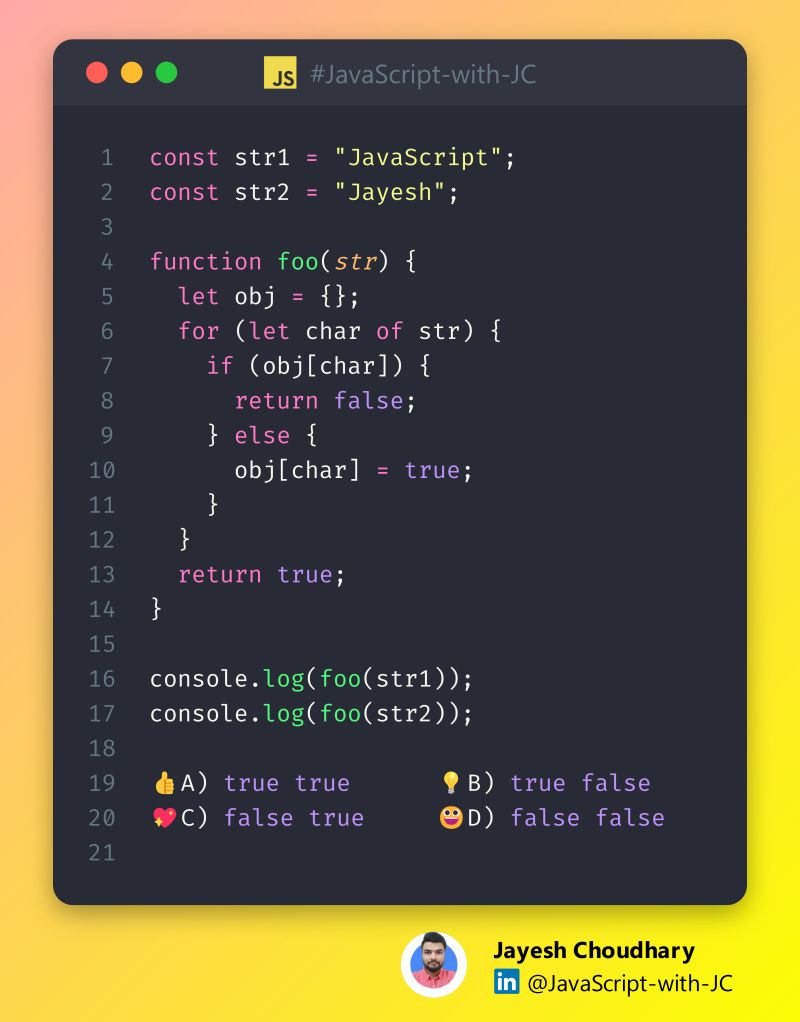Jayesh Choudhary on LinkedIn: #javascriptdaily #javascript #developer # ... Jayesh Choudhary on LinkedIn: #javascriptdaily #javascript #developer # ...