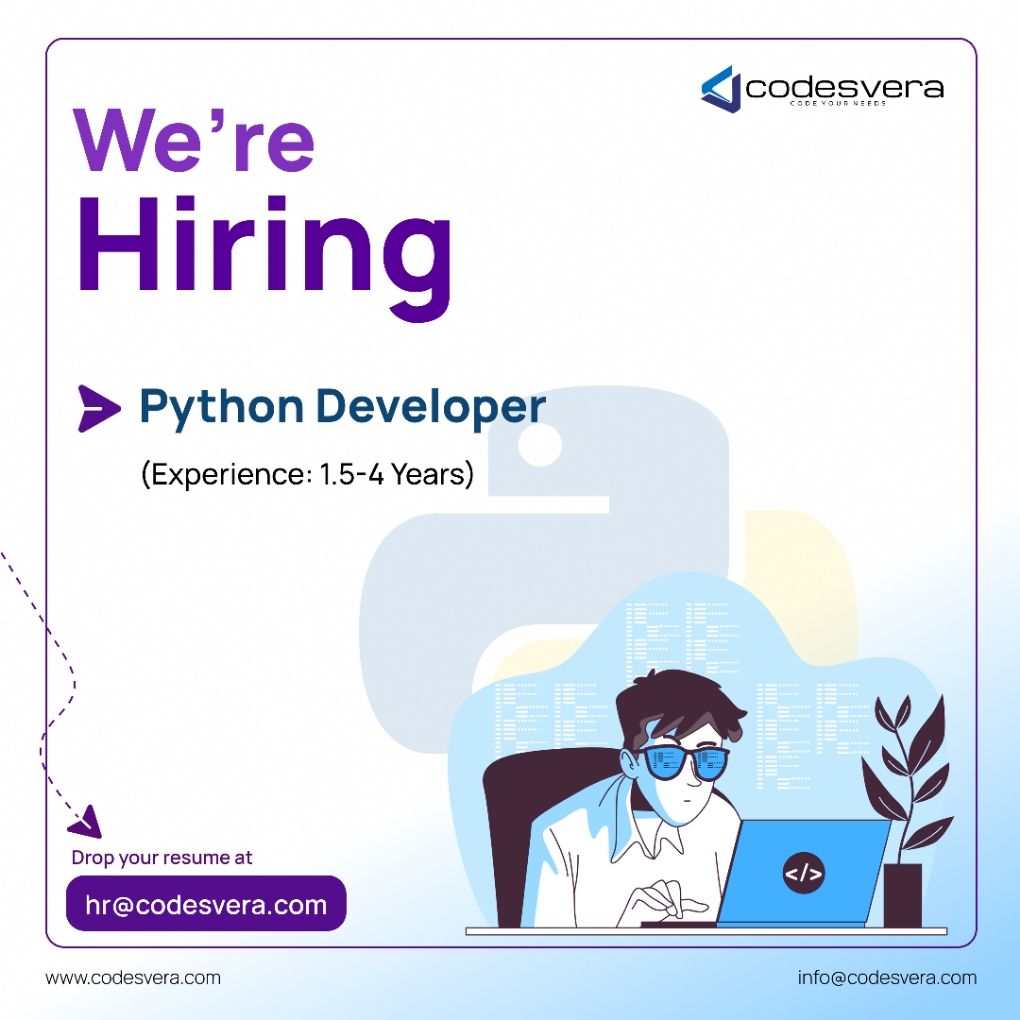 CODESVERA INFOTECH on LinkedIn: #python #pythondeveloper # ... CODESVERA INFOTECH on LinkedIn: #python #pythondeveloper # ...