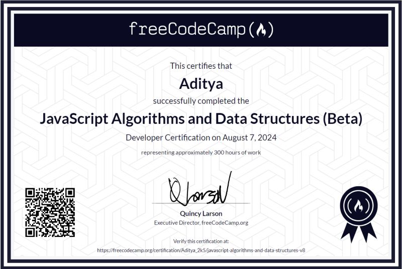 Aditya on LinkedIn: #javascript #webdevelopment #codingcertification ... Aditya on LinkedIn: #javascript #webdevelopment #codingcertification ...