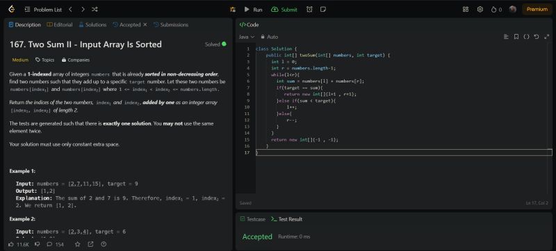 sachin kumawat on LinkedIn: #day3 #leetcode #java #dsa sachin kumawat on LinkedIn: #day3 #leetcode #java #dsa