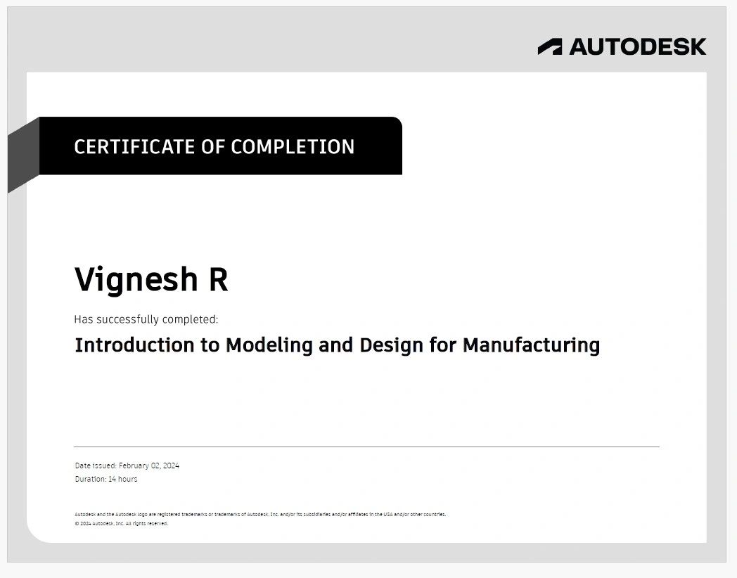Vignesh R on LinkedIn: completed online course of introduction to ... Vignesh R on LinkedIn: completed online course of introduction to ...