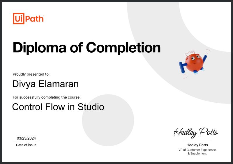 Divya Elamaran on LinkedIn: #controlflow #automation #studio #skillathon Divya Elamaran on LinkedIn: #controlflow #automation #studio #skillathon
