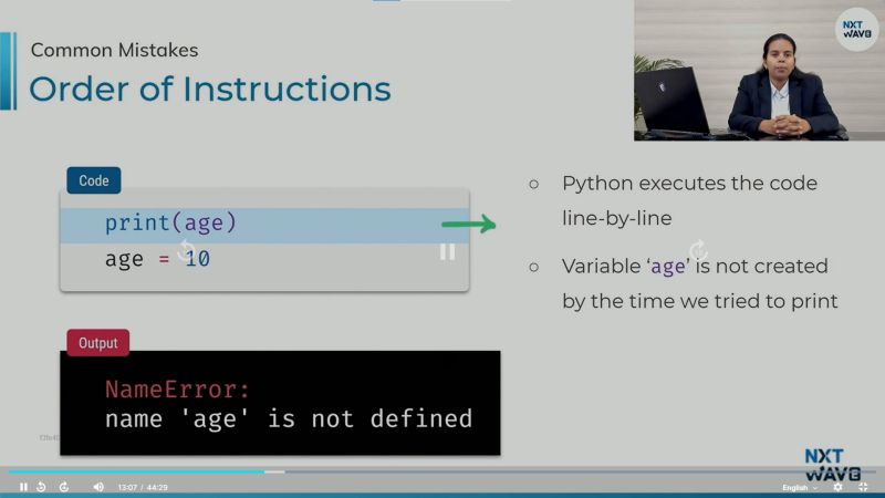 Arul John Bosco on LinkedIn: #python #programming #coding #ccbp #nxtwave Arul John Bosco on LinkedIn: #python #programming #coding #ccbp #nxtwave