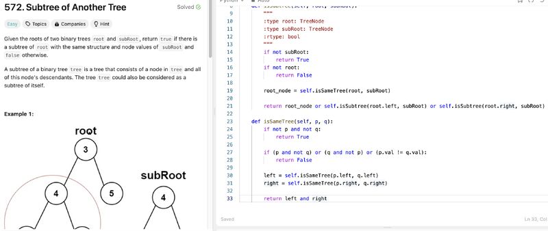 Yu Chang Cheng on LinkedIn: 572. Subtree of Another Tree Note: if you ... Yu Chang Cheng on LinkedIn: 572. Subtree of Another Tree Note: if you ...