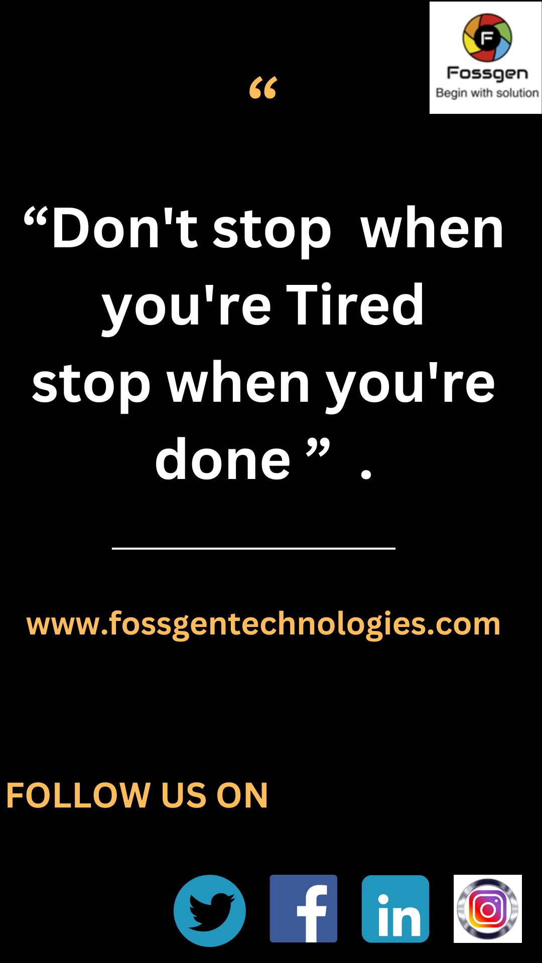 FossGen Technologies on LinkedIn: #motivationalquotes FossGen Technologies on LinkedIn: #motivationalquotes
