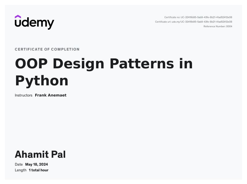 Ahamit Pal on LinkedIn: #pythonprogramming #oop Ahamit Pal on LinkedIn: #pythonprogramming #oop