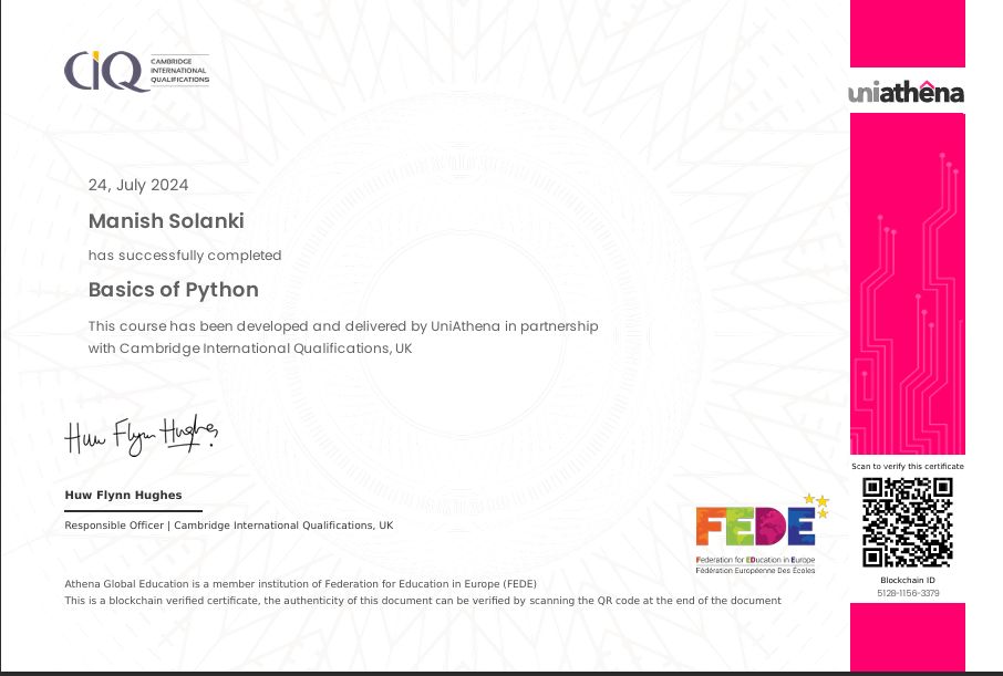 Manish Solanki on LinkedIn: #python #programming #uniathena #learning # ... Manish Solanki on LinkedIn: #python #programming #uniathena #learning # ...