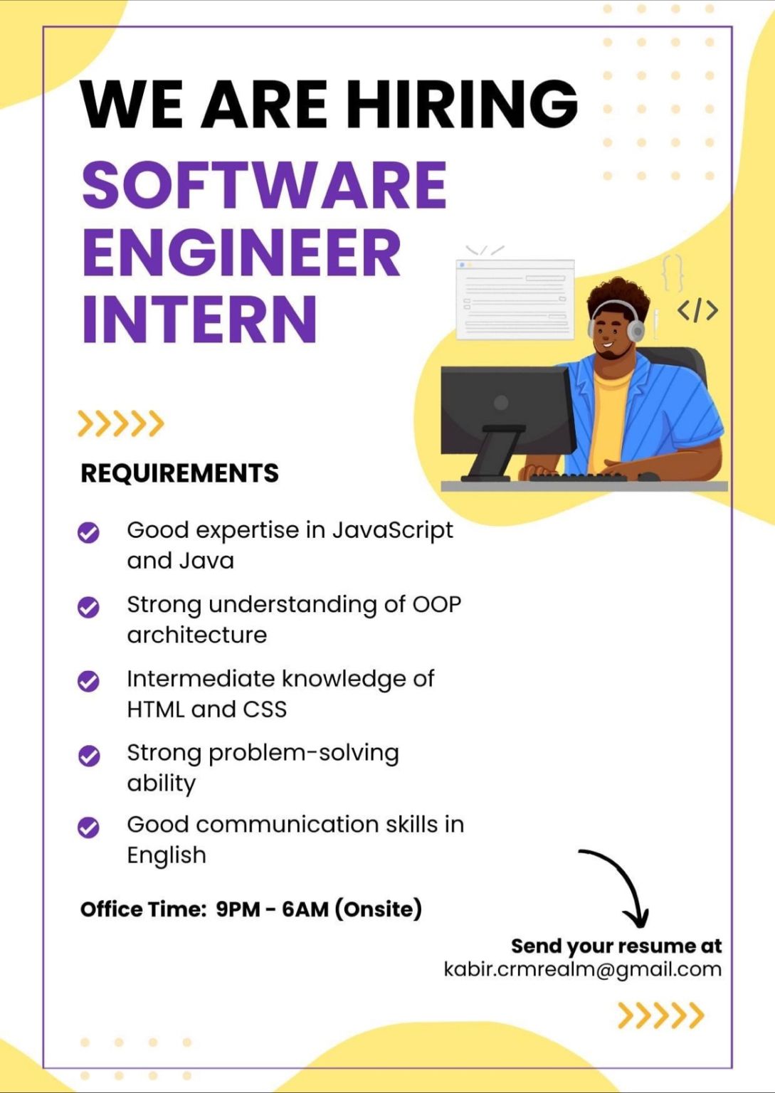 shamim hasnain on LinkedIn: #hiring #intern #softwareengineer shamim hasnain on LinkedIn: #hiring #intern #softwareengineer