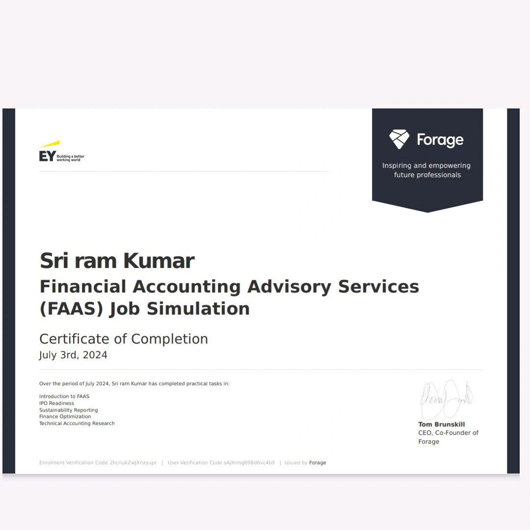 Sri ram Kumar posted on LinkedIn Sri ram Kumar posted on LinkedIn