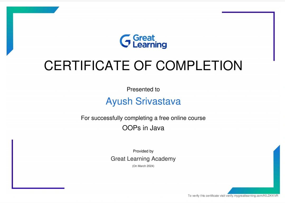 Ayush Srivastava on LinkedIn: #java #javaoops #oops Ayush Srivastava on LinkedIn: #java #javaoops #oops