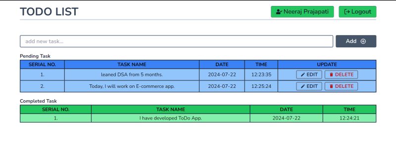 Neeraj Prajapati on LinkedIn: #webdevelopment #todoapp #nodejs #mongodb ... Neeraj Prajapati on LinkedIn: #webdevelopment #todoapp #nodejs #mongodb ...