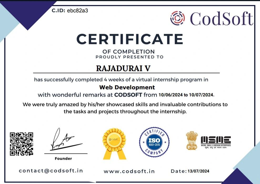 RAJADURAI V on LinkedIn: #webdevelopment #html #css #coding # ... RAJADURAI V on LinkedIn: #webdevelopment #html #css #coding # ...