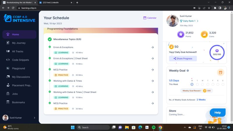 Sunil Kumar Kundrapu on LinkedIn: #day41 #ccbp #nextwave # ... Sunil Kumar Kundrapu on LinkedIn: #day41 #ccbp #nextwave # ...