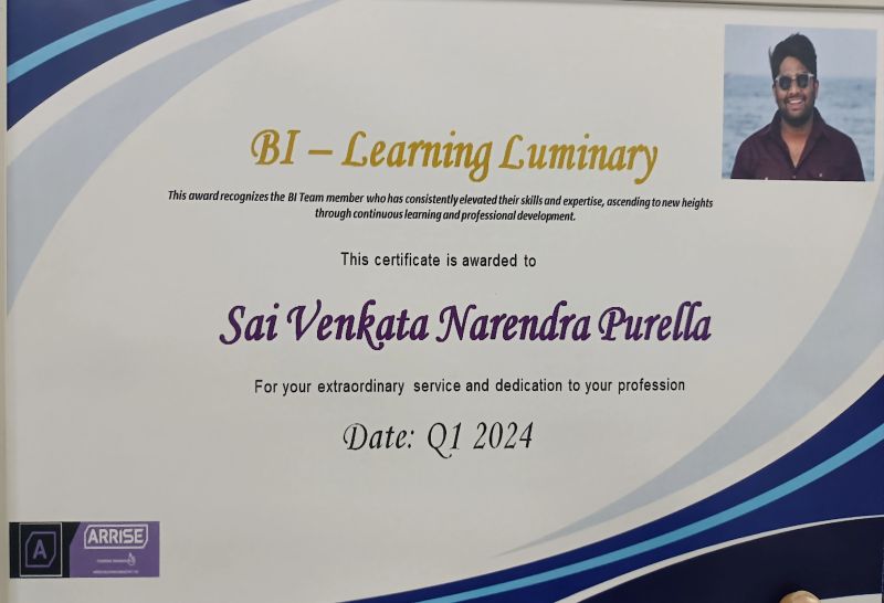 Sai Venkata Narendra posted on LinkedIn Sai Venkata Narendra posted on LinkedIn